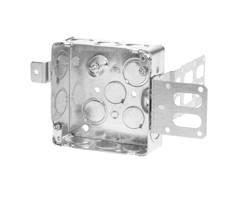 VMB-30195 - Shallow Square Steel Stud Junction Box With Knockouts (521 ...